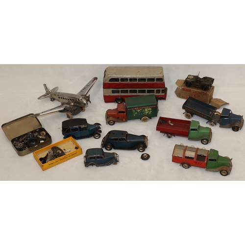 A Tri-Ang Minic tin-plate clockwork model Refuge Truck (a/f), a Minic ...