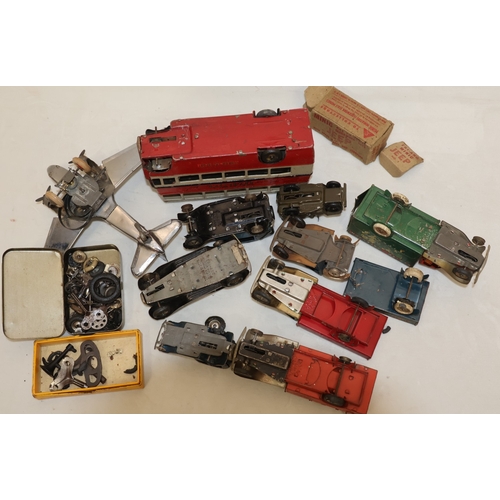 A Tri-Ang Minic tin-plate clockwork model Refuge Truck (a/f), a Minic ...