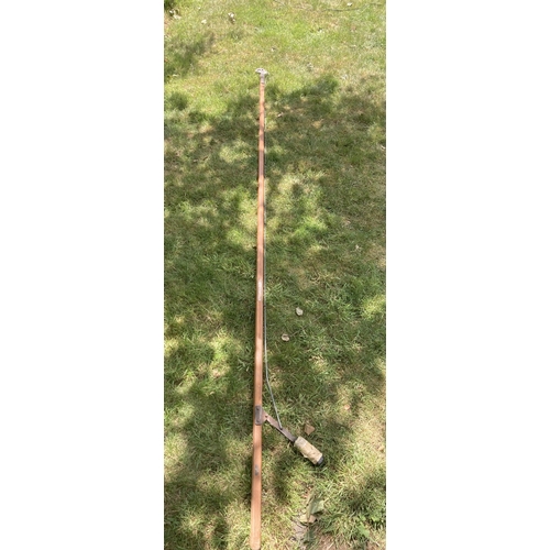 THIS ITEM IS HELD IN STORAGE. A vintage tree pruner 304cm long ...
