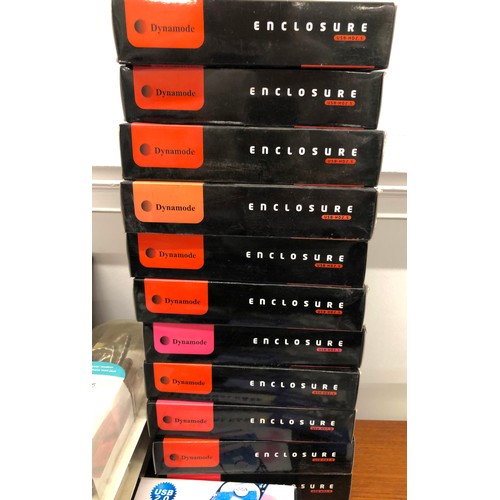 11 Dynamode 2.5" External IDE Hard Disk Enclosures all boxed, a ...