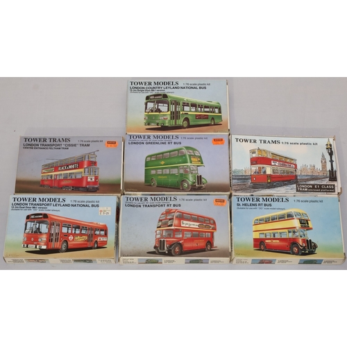 7 Tower Models 1:76 scale plastic kits, London Transport, London ...