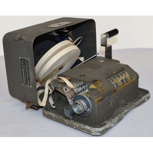 A Hagelin C446A Cipher machine, Swedish circa 1949, labelled Koopman ...