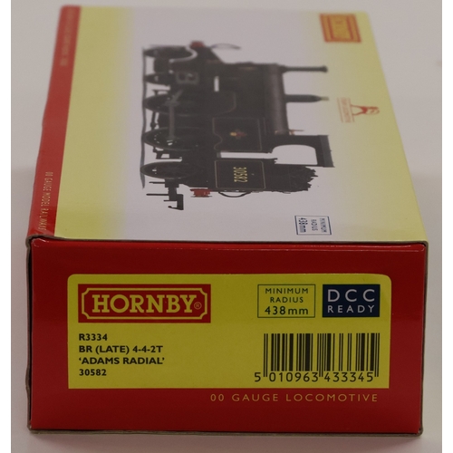 A Hornby 00-Gauge R334 BR (Late) 4-4-2T "Adams Radial" Locomotive 30582 ...