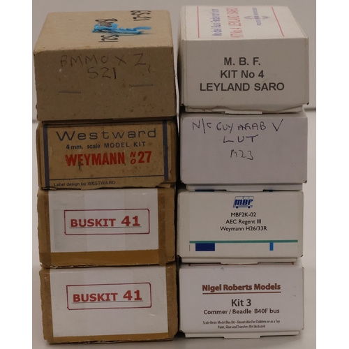 1 Westward 4mm scale cast white metal model kit of a bus (boxed) and 2 ...