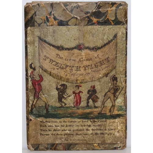 A 19th Century folding card game "The Game of the Twelfth Night", 1820 ...