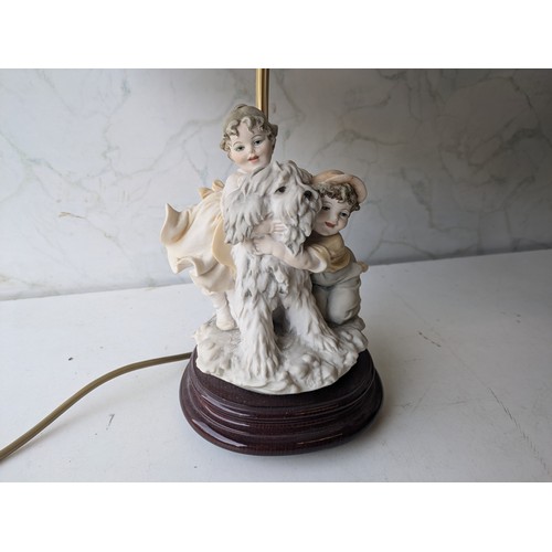 A Pair Of Capodimonte B. Merli Vintage Lamps