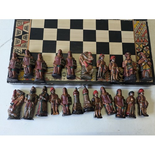 A native American/ indian chess set