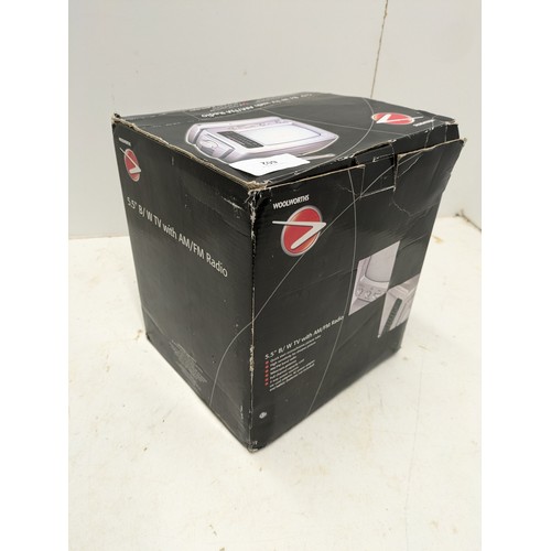 Woolworths 5.5 inch TV with am/FM radio