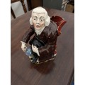 Antique Staffordshire Night Watchman George Whitfield Toby Jug C. 1900 9.5"