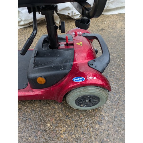 An invacare lynx mobility scooter