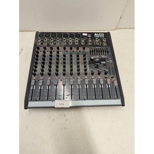 An Alto Live 1202 professional mixer