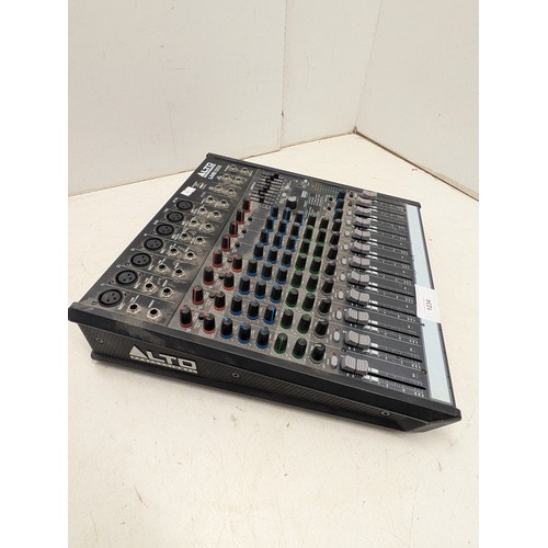 An Alto Live 1202 professional mixer