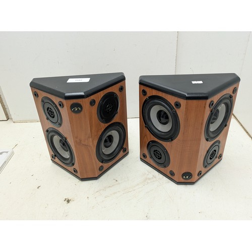 A pair of wharfedale wh-2 surround speakers