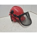 An Oregon tree surgeon helmet