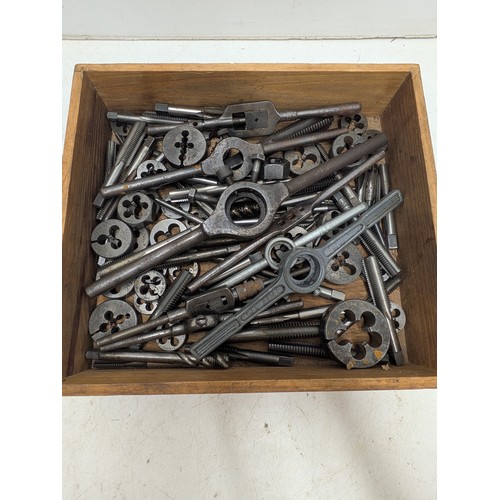 A selection of engineering taps and dyes