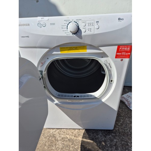 A Hoover Vision HD tumble dryer - working