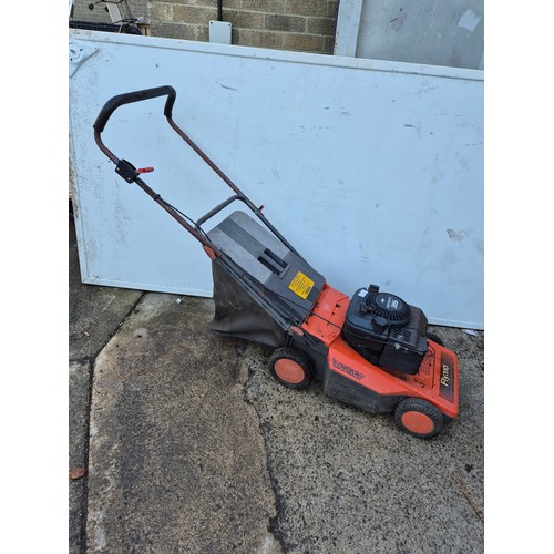 A flymo rl420 petrol lawn mower with a briggs and Stratton quantum xm35 ...