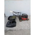 A Mountfield sp454 petrol lawn mower with a rm45 engine