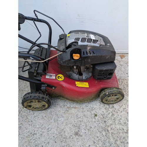 A Mountfield sp454 petrol lawn mower with a rm45 engine