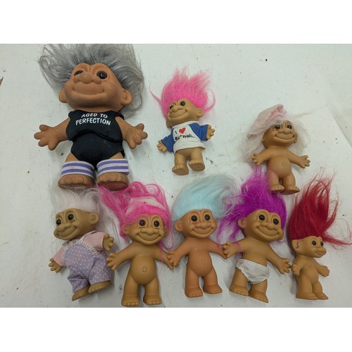 A selection of trolls dolls - circa 1990s
