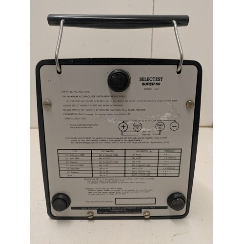 A selectest super 50 electrical test unit with probes