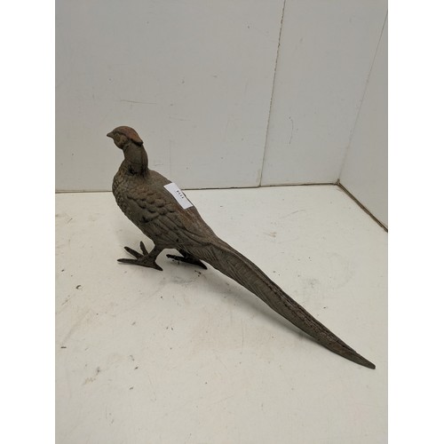 A cast iron pheasant