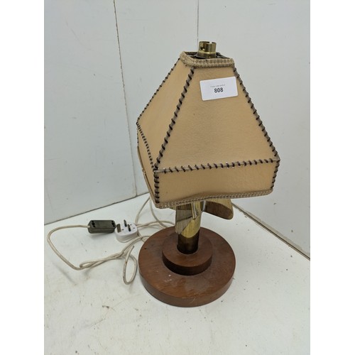 A naval style brass style table lamp