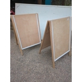 A pair of A frame boards