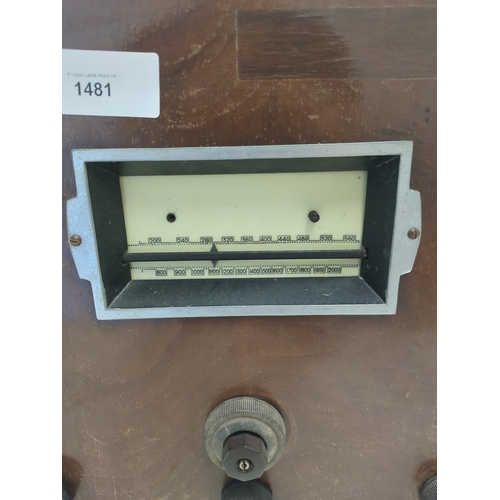 A vintage Cossor 353 valve radio battery receiver