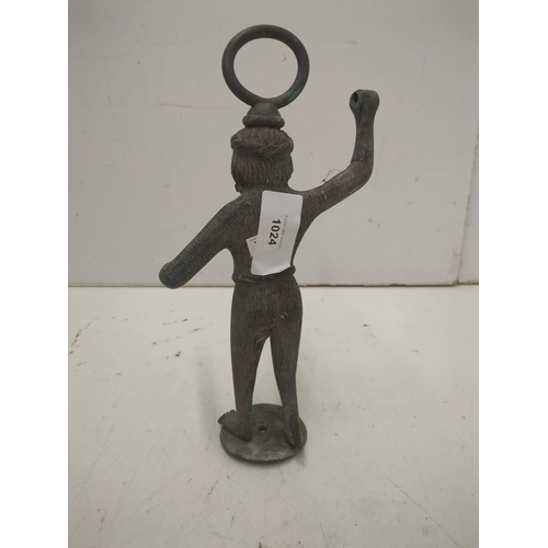 A vintage pewter figure