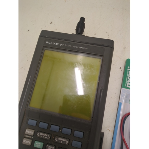 A Fluke 97 50 MHz scope meter with probes