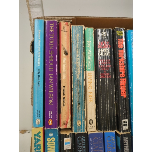 A large selection of vintage fiction books