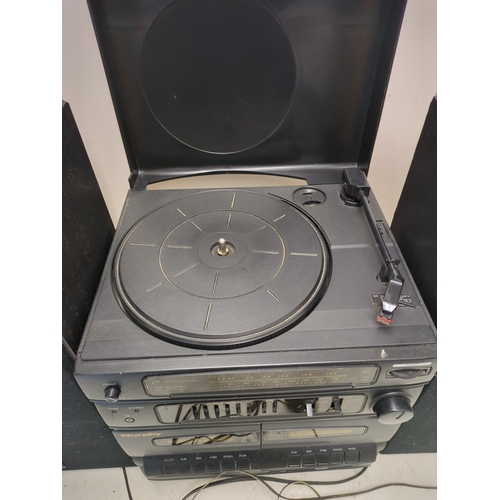 A Retro Murphy model ms6505cd Hi-Fi system with speakers