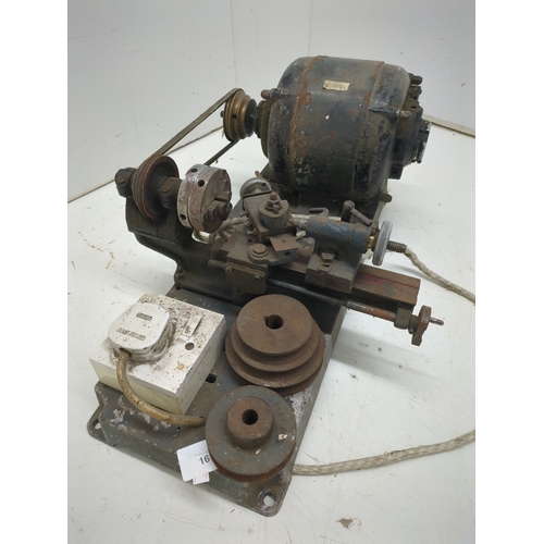 A vintage mini lathe