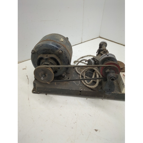 A vintage mini lathe