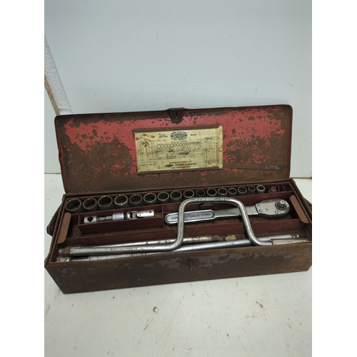 A vintage Bristol socket set in box