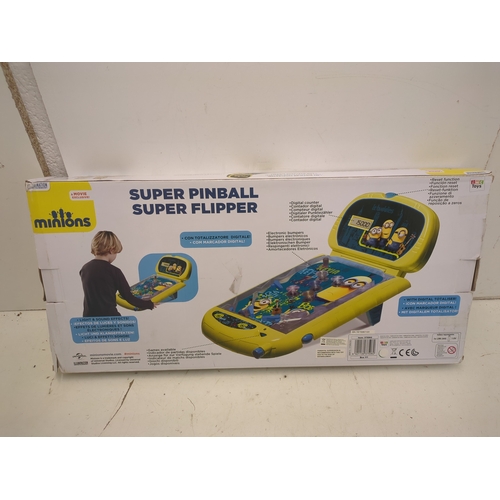 A minions super pinball super flipper pinball table in box