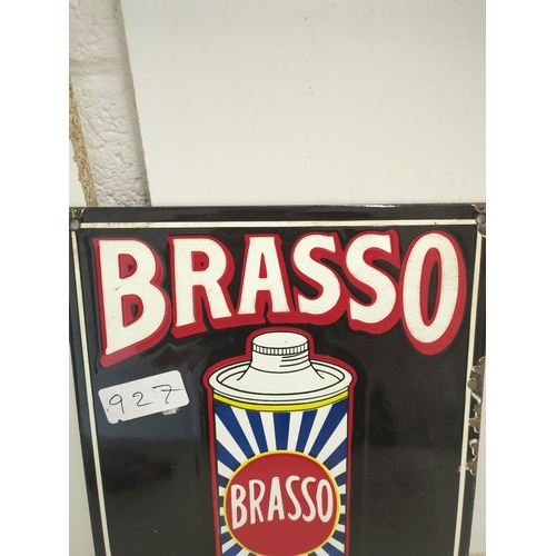 Brasso Metal Polish Vintage Sign