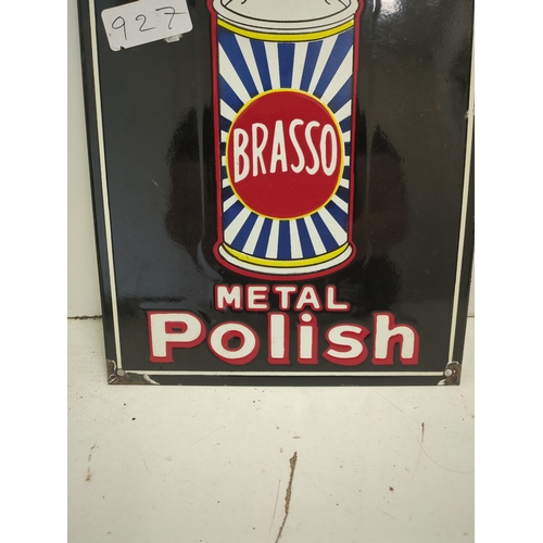 Brasso Metal Polish Vintage Sign