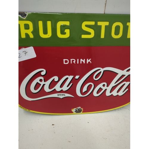 Vintage Coca-Cola Drug Store Sign
