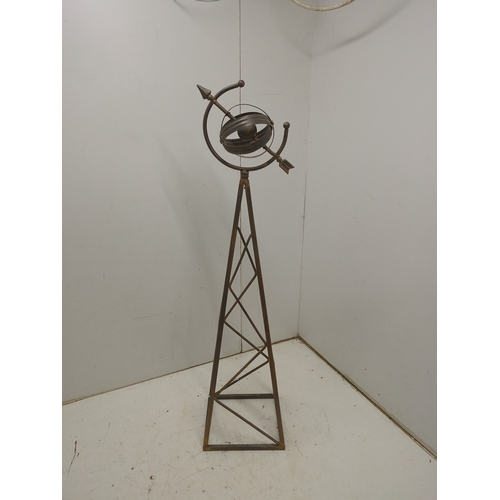 Metal Armillary Sphere Garden Decor
