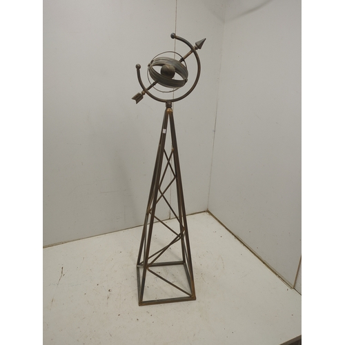 Metal Armillary Sphere Garden Decor