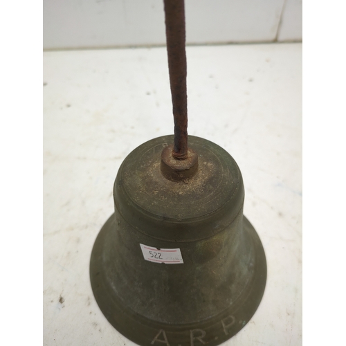Vintage ARP Hand Bell - Air raid
