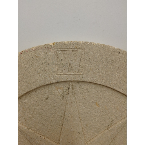 Concrete Compass Rose Garden Stone