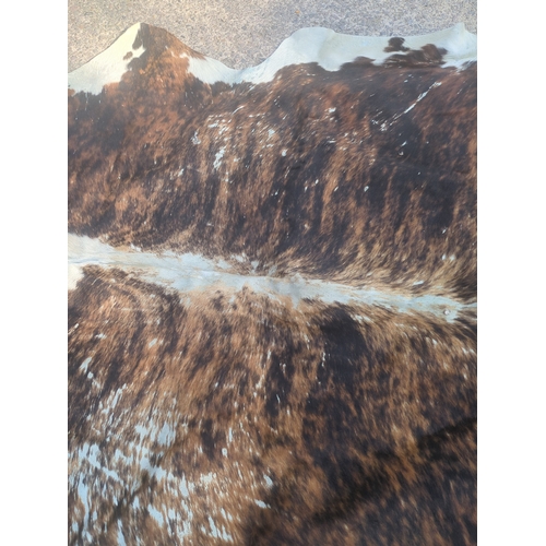 Tri-Color Cow Hide Rug 190cm x 190cm