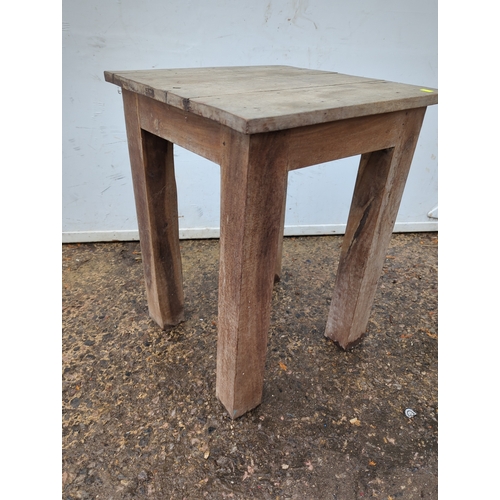 Rustic Pine Side Table