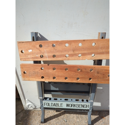 Foldable Cedar Workbench