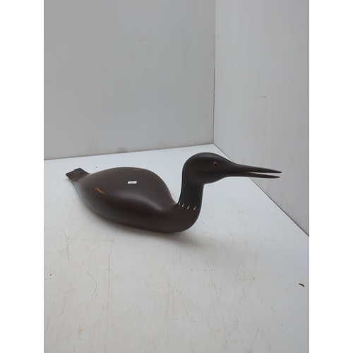 Mike Lythgoe Great Northern Diver Wood Bird Sculpture 1992