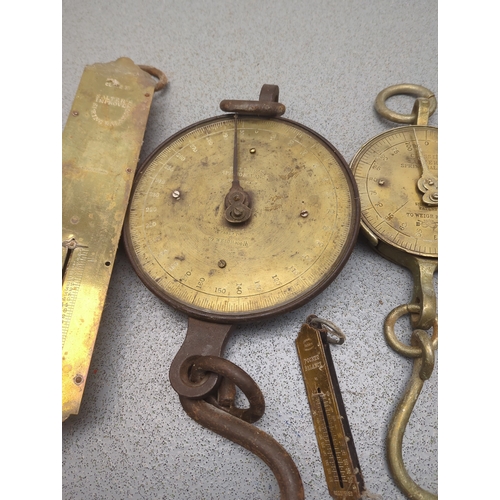 Lot of Vintage Hanging Scales