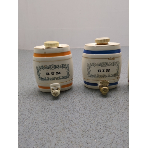Wade W&A Gilbey Limited Ceramic Spirit Barrels